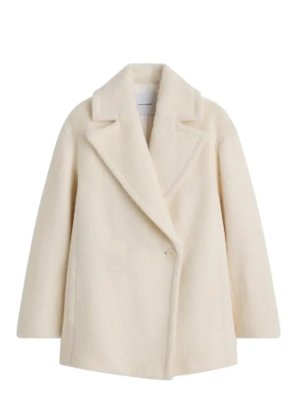 Scanlan Theodore Alpaca Blend Coat - Creme