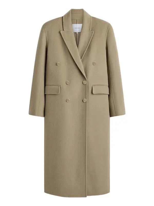 Scanlan Theodore Wool Double Breasted Coat - Trench