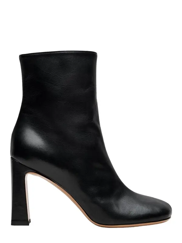 Scanlan Theodore Ankle Boot With Block Heel - Black