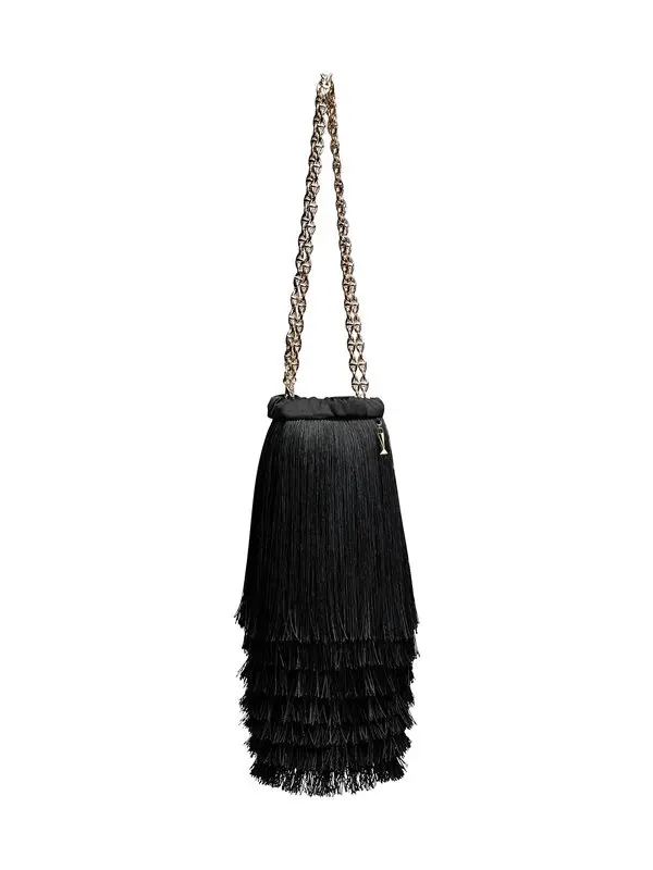 Scanlan Theodore The Fringed Drawstring Bag - Black