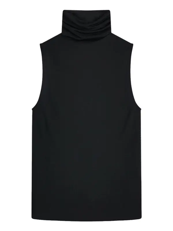 Scanlan Theodore Mesh Soft Funnel Neck Tank - Black
