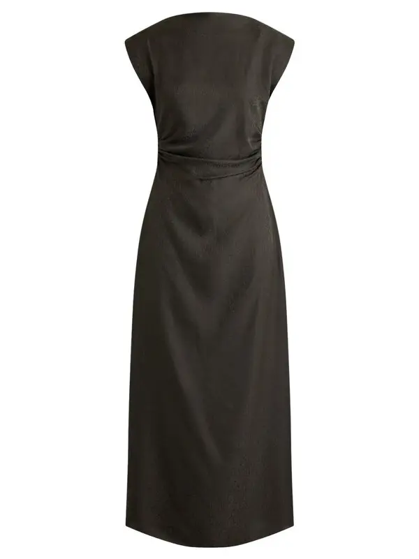 Scanlan Theodore Silk Jacquard Dress - Jungle