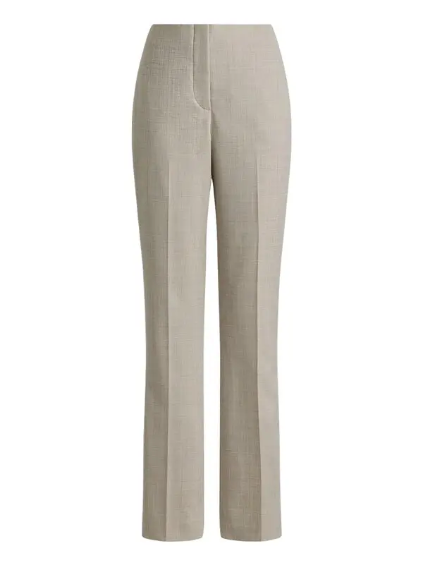 Scanlan Theodore Plaid Slim Leg Trouser - Sable