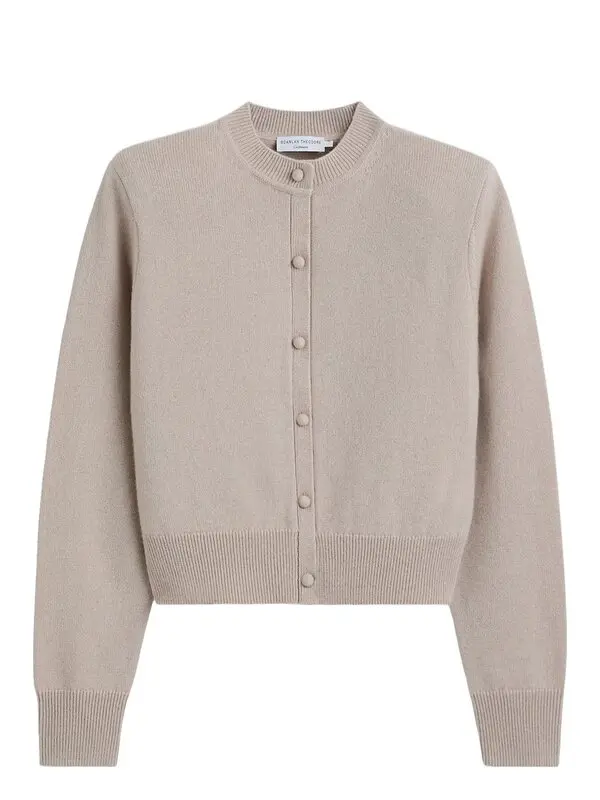 Scanlan Theodore Cashmere Shoulder Pad Cardigan - Tuile