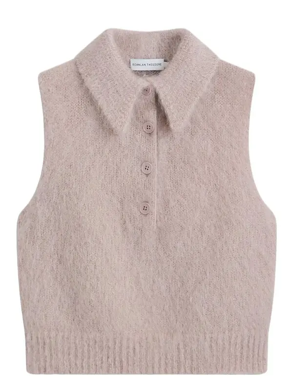 Scanlan Theodore Brushed Mohair Shirt Tank - Mink