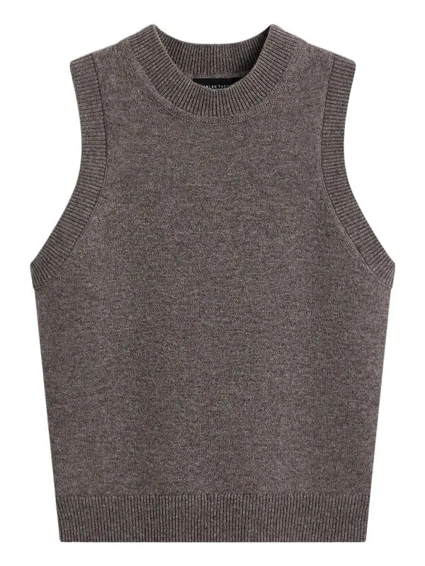 Scanlan Theodore Cashmere Wool Tank - Truffle