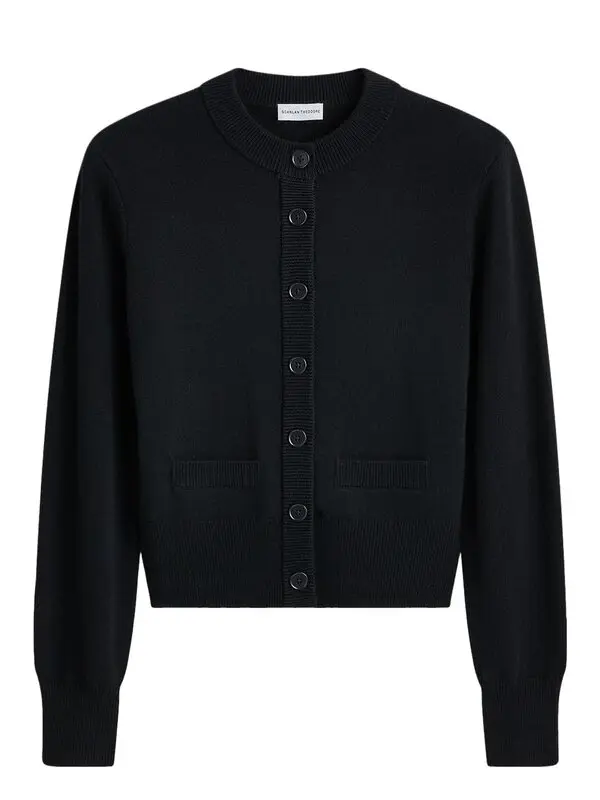 Scanlan Theodore Cashmere Wool Cardigan - Black