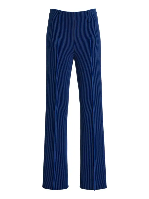HIGH SPORT Blue Striped Seersucker Pants - Stripe