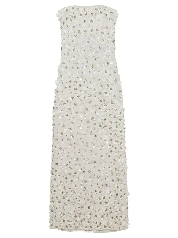Simkhai Serafina Strapless Embellished Gown - Ivory
