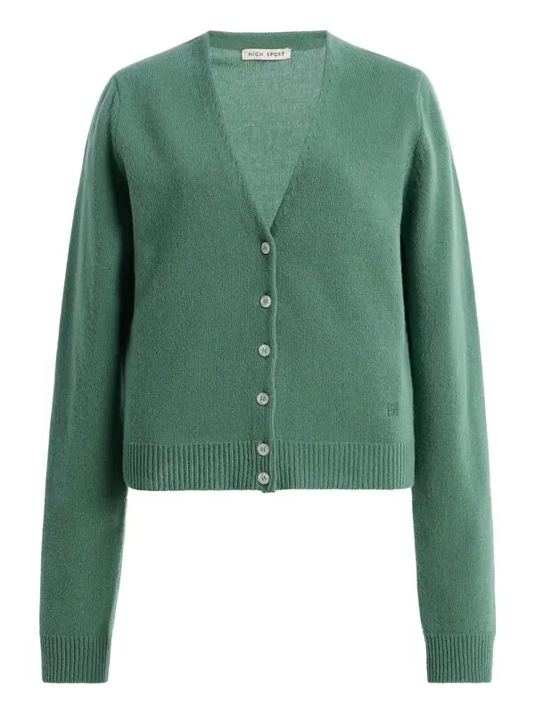 HIGH SPORT Wool-cashmere Cardigan - Green