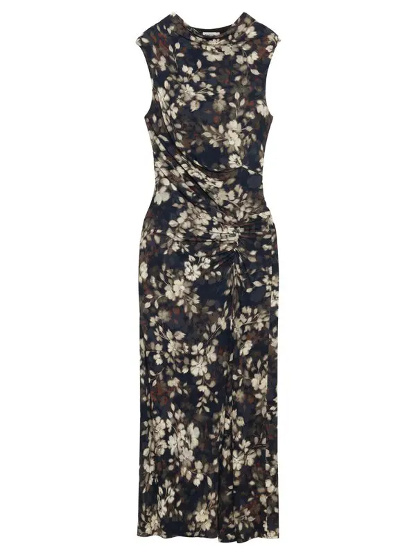 Simkhai Acacia Draped Jersey Midi Dress - Multi