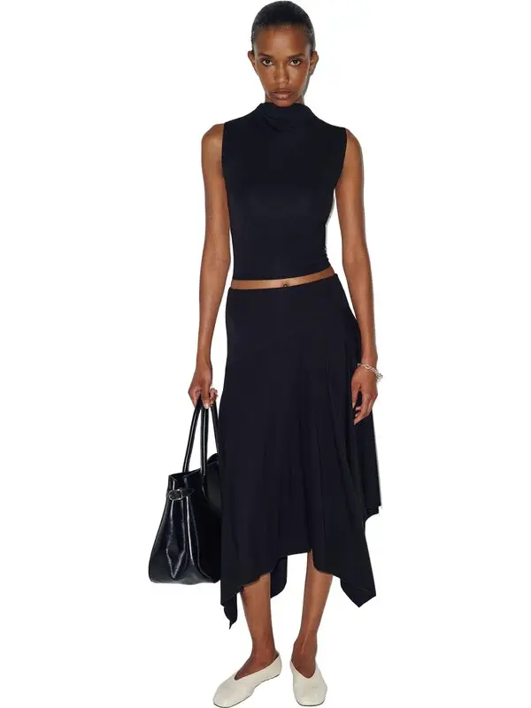 REFORMATION Flora Knit Two Piece Set - Black