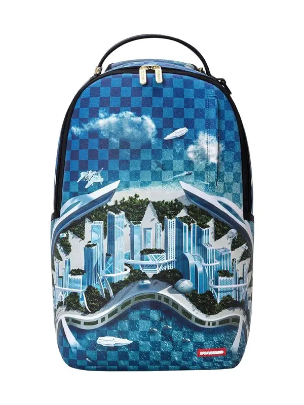 SPRAYGROUND Shark Island Skyport Future City Backpack - Multicolor