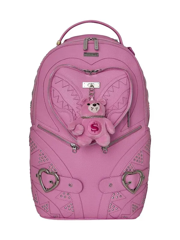 SPRAYGROUND Heartbreaker Backpack With Teddy Bear Charm - Multicolor