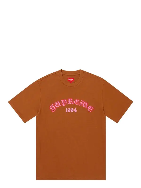 Supreme Old English Glow Short Sleeve Top - Orange