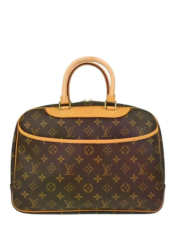LOUIS VUITTON Monogram Deauville Tote Bag - Brown