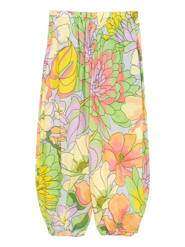 Farm Rio Spring Affair Balloon Pants - Green