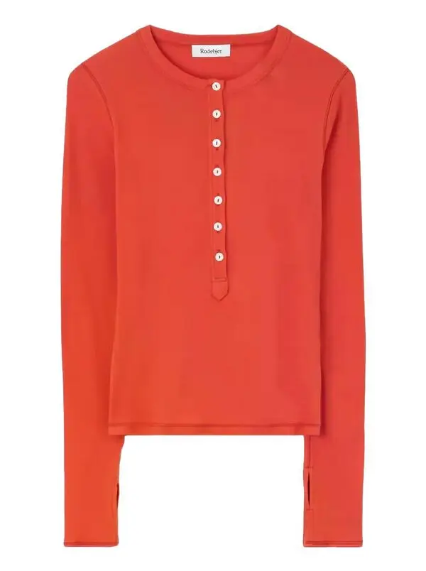 Rodebjer Kiara Long-sleeve Blouse - Red