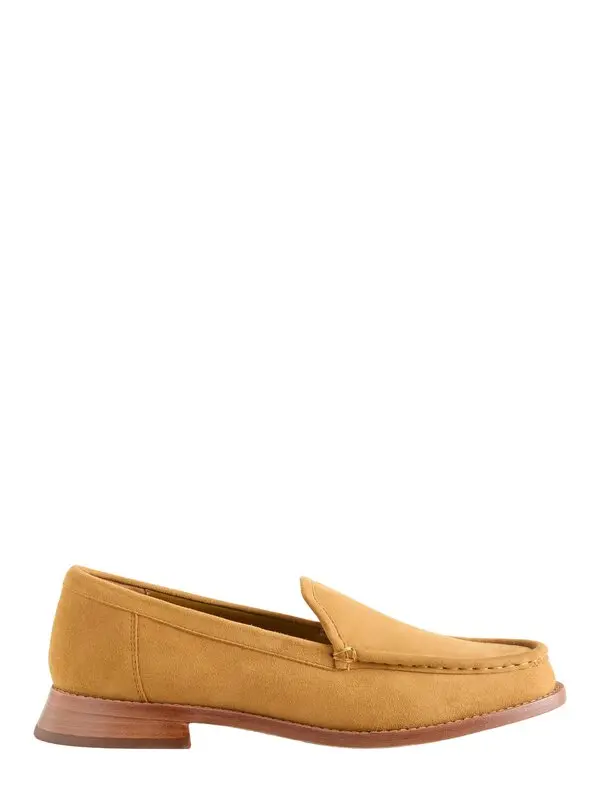 Quince Italian Leather Venetian Loafer - Camel