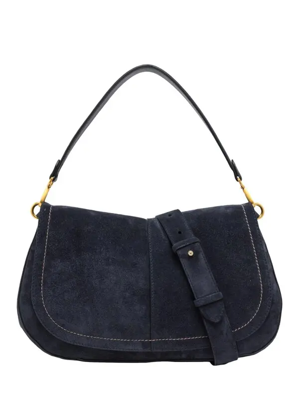 GIANNI CHIARINI Helena Round Shoulder Bag - Black
