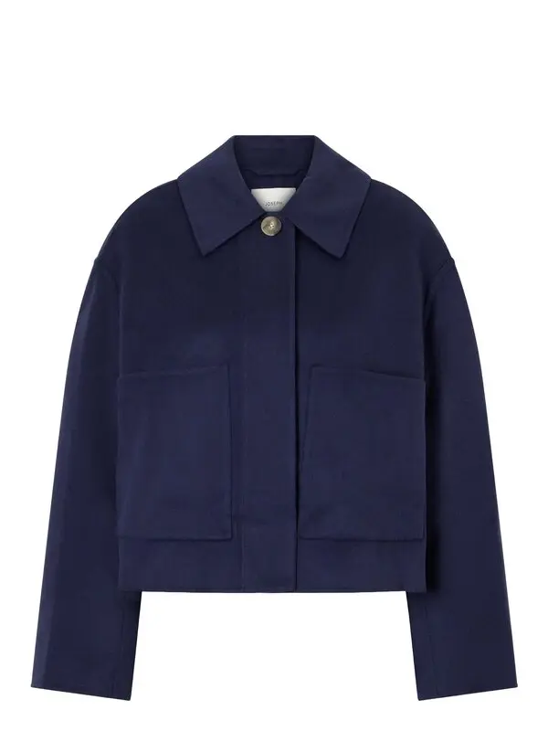 JOSEPH Kalaa Wool And Silk-blend Jacket - Navy