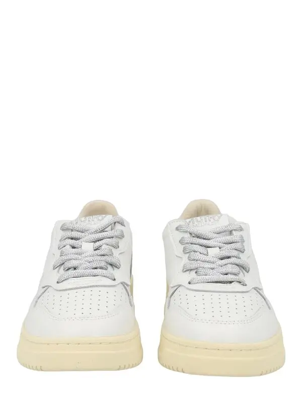 AUTRY Medalist Low Leather Mini Sneakers - White