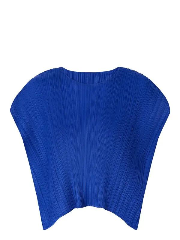 PLEATS PLEASE Issey Miyake Plissé Blouse - Blue