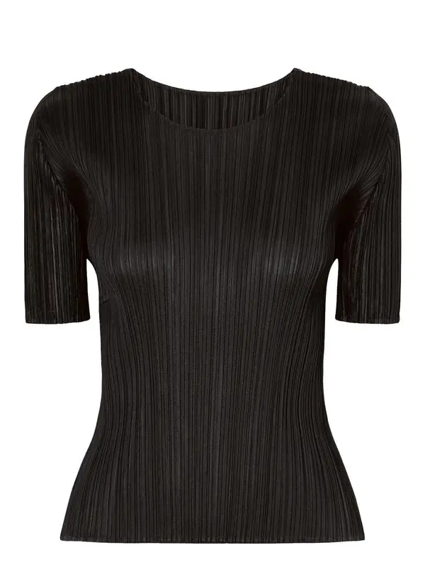 PLEATS PLEASE Issey Miyake Plissé Shirt - Black