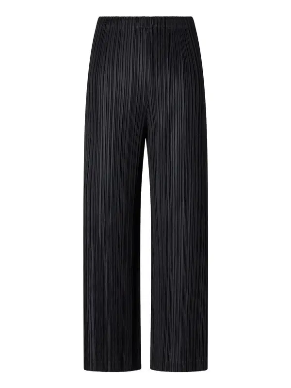 PLEATS PLEASE Issey Miyake Wide-leg Pleated Trousers - Black