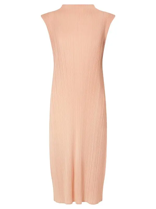PLEATS PLEASE Issey Miyake Midi Dress - Orange