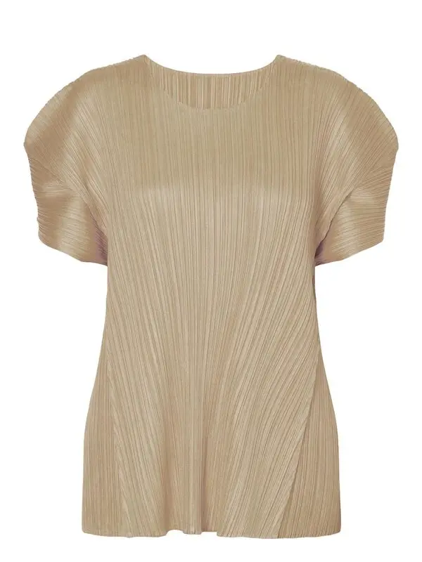 PLEATS PLEASE Issey Miyake Bouquet Plissé Blouse - Neutrals