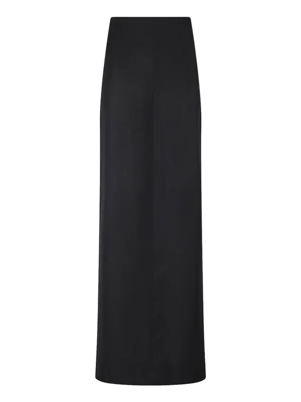 MAISON MARGIELA Wool Maxi Skirt - Black