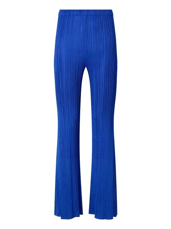 PLEATS PLEASE Issey Miyake Plissé Straight-leg Pants - Blue