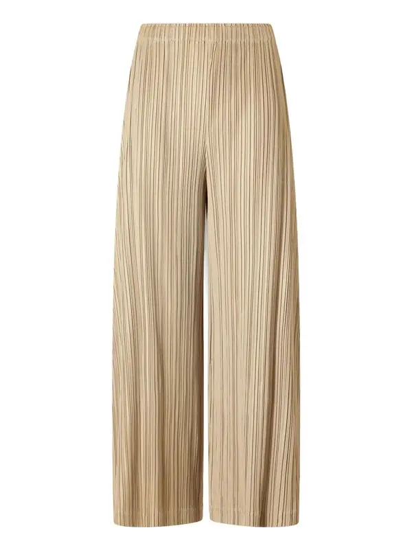 PLEATS PLEASE Issey Miyake Plissé Wide-leg Pants - Neutrals