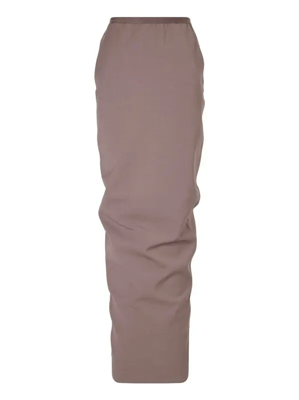 Rick Owens Soft Pillar Maxi Skirt - Grape