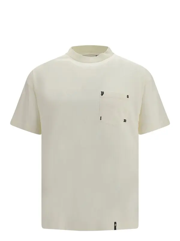 Palm Angels Pal Rib T-shirt Ale - White