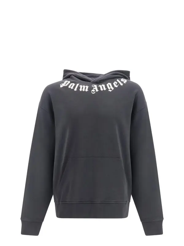 Palm Angels Logo Hoodie - Black