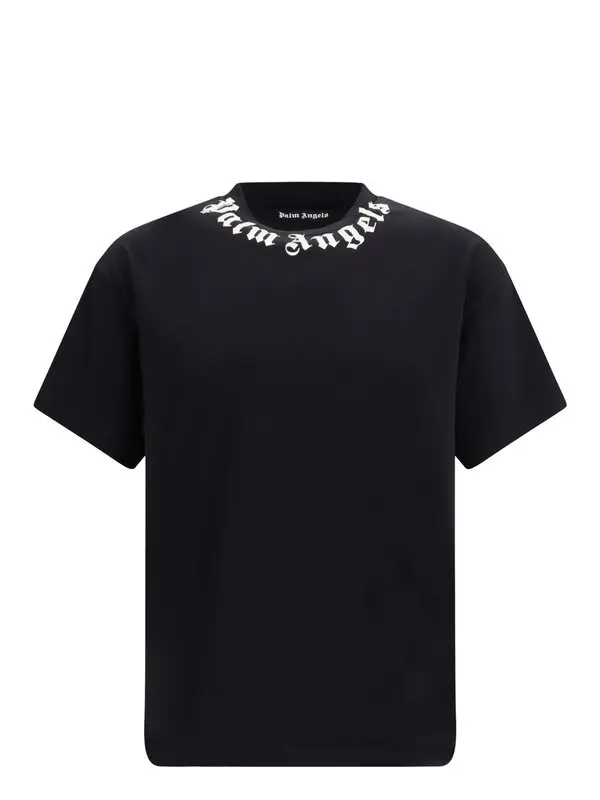 Palm Angels Logo Crewneck T-hirt - Black
