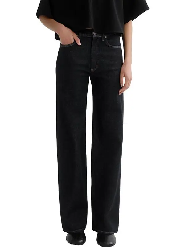AGOLDE Harper Mid Rise Straight Jeans - Rinse
