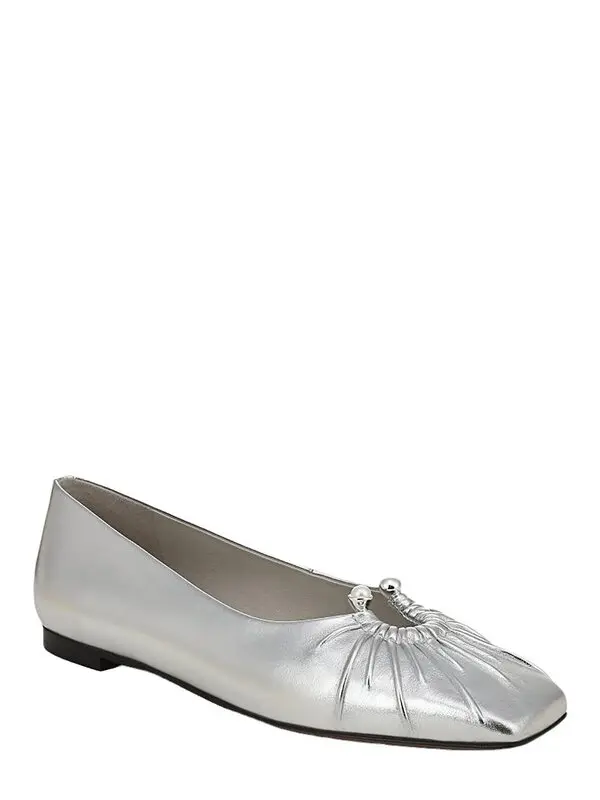 Vince Dany Ballet Flats - Silver Metallic