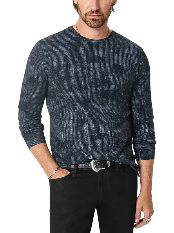 John Varvatos Parson Printed Shirt - Navy