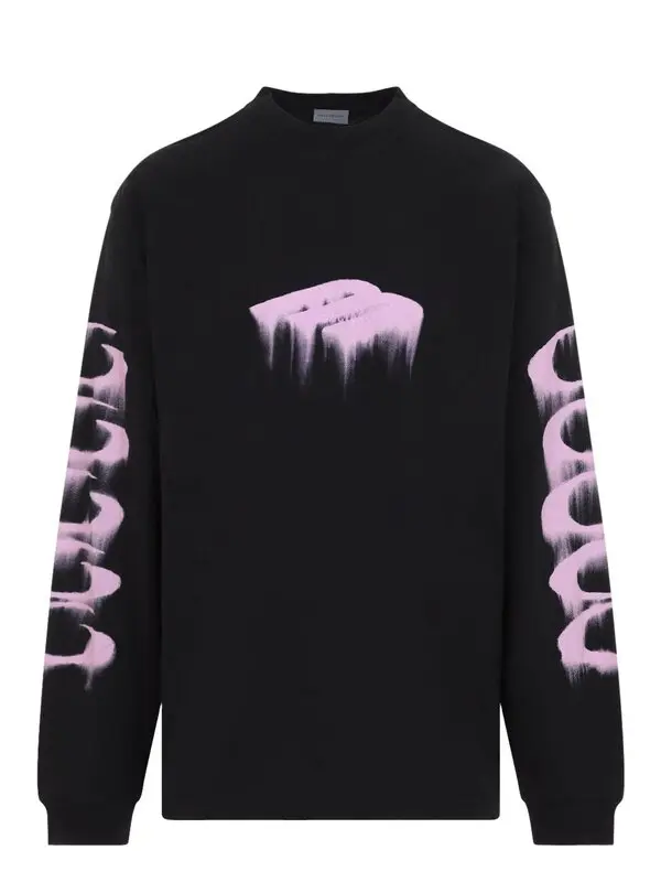 Balenciaga L/s Medium Fit T-shirt - Black