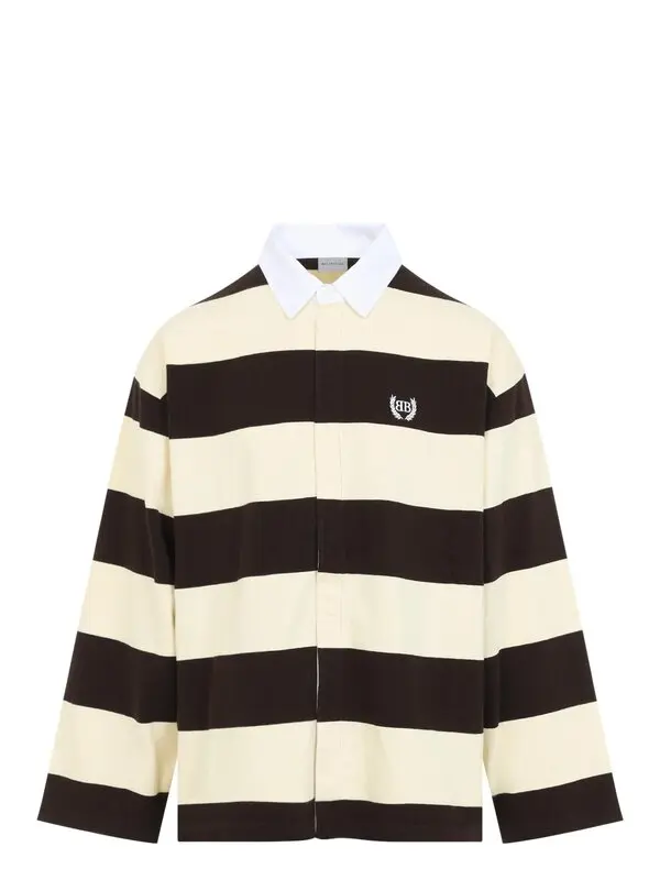 Balenciaga Hybrid Polo Shirt - Brown