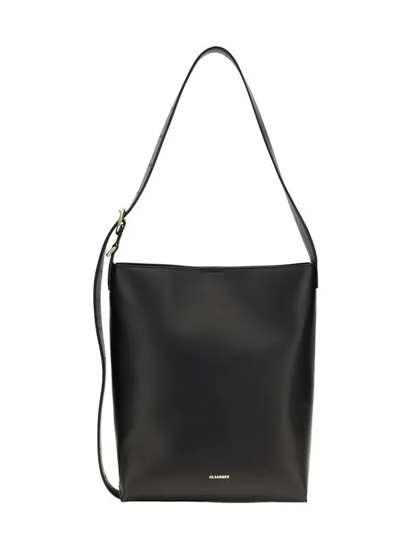 JIL SANDER Cannolo Tote - Black