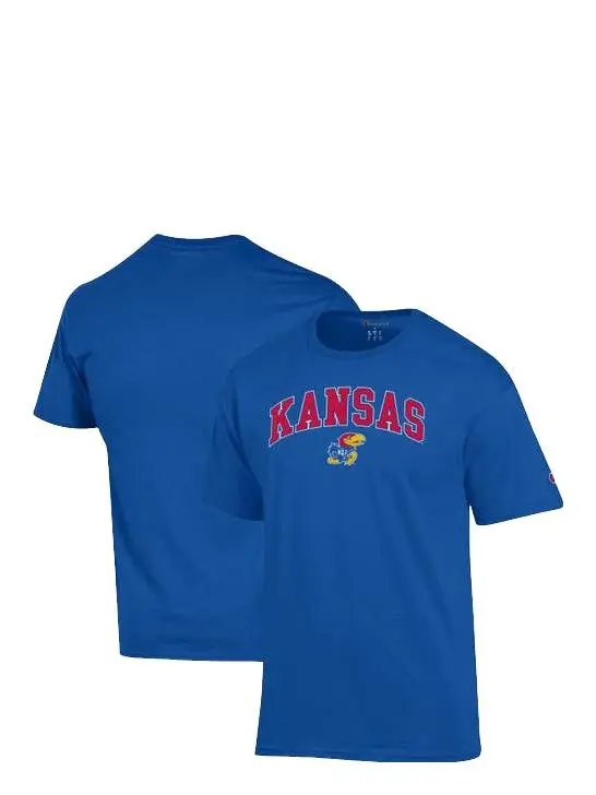 Champion Kansas Jayhawks Arch Over Logo T-shirt - Royal