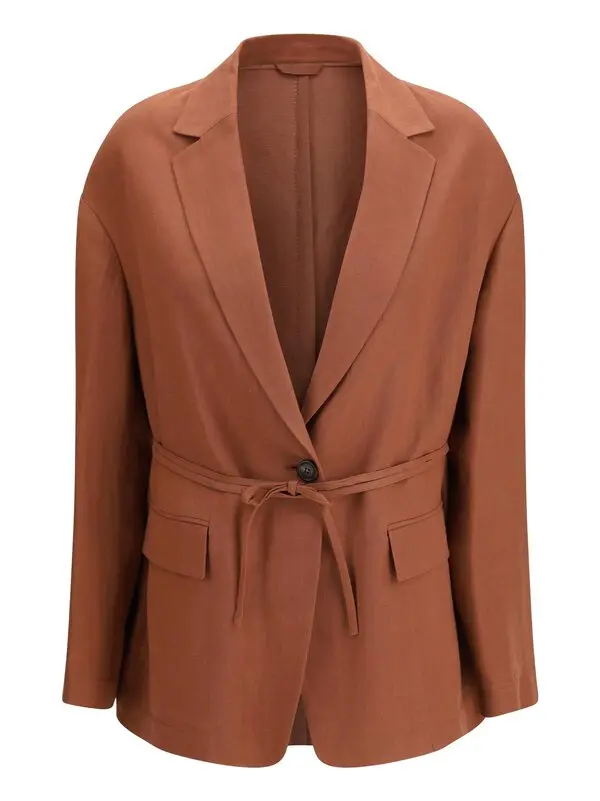 Brunello Cucinelli Monili Embellishment Blazer - Red