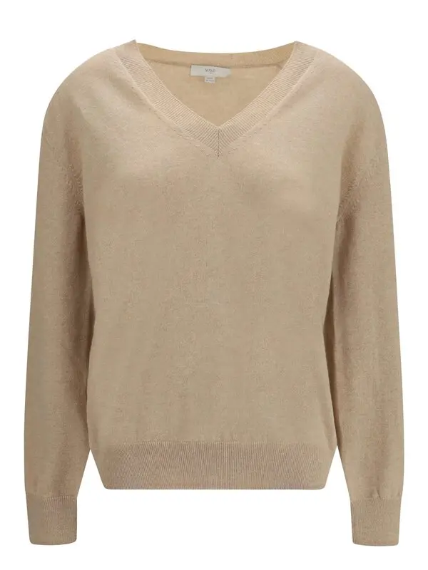 Malo V-neck Sweater - Cream