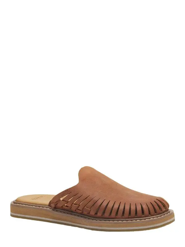 Sanuk You Got My Back Woven Leather Mule - Chestnut