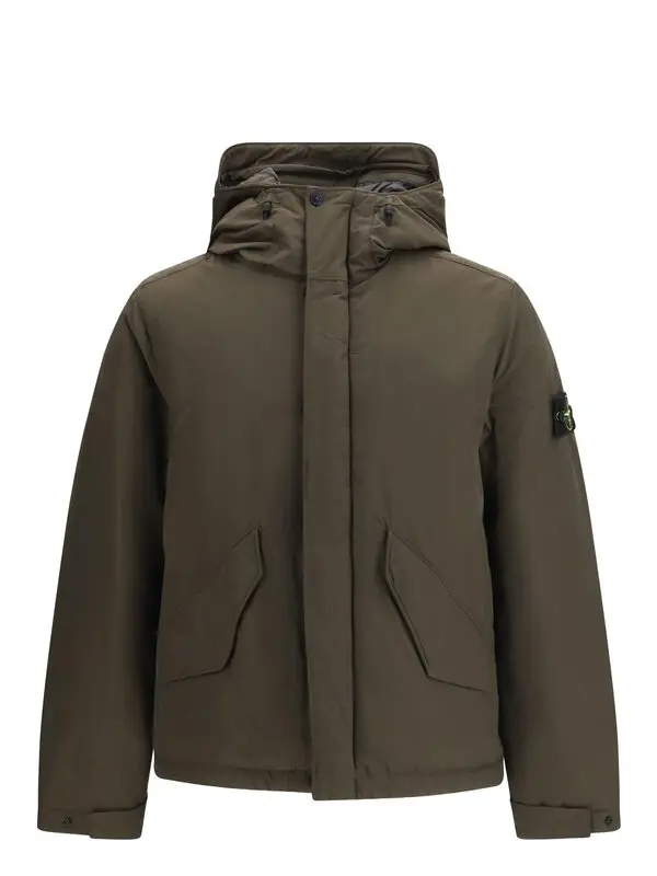 Stone Island Padded Micro Reps Jacket - Green