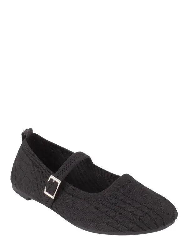 Tahari Montpellier Mary Jane Flat - Black